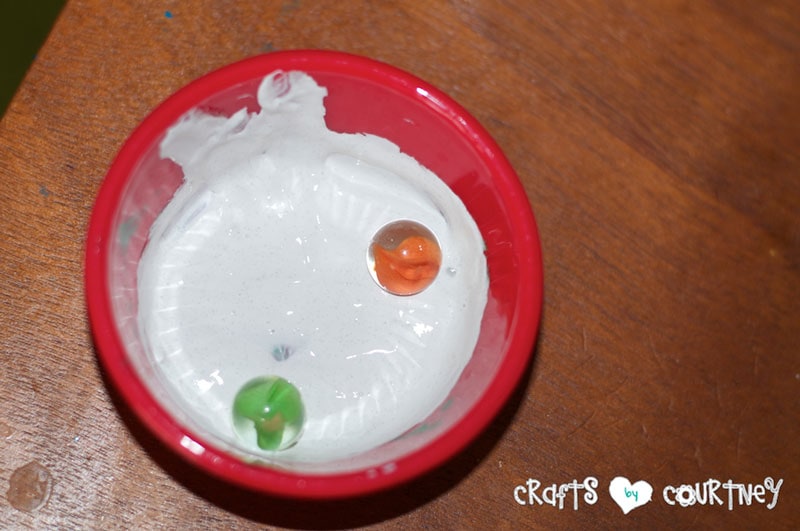Make a Kids Spider Web Marble Art Craft