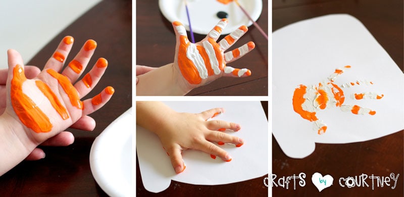 Make a Finding Nemo Inspired Handprint Fishbowl