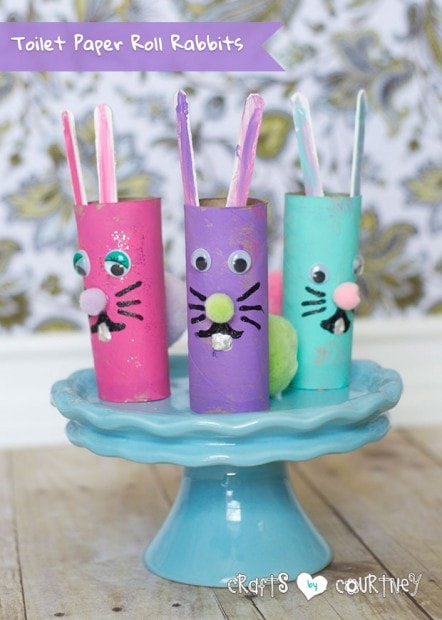 Create Toilet Paper Roll Rabbits for Easter