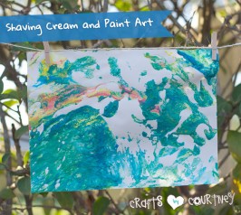 Make Fun Kids Art With Shaving Cream and Paint