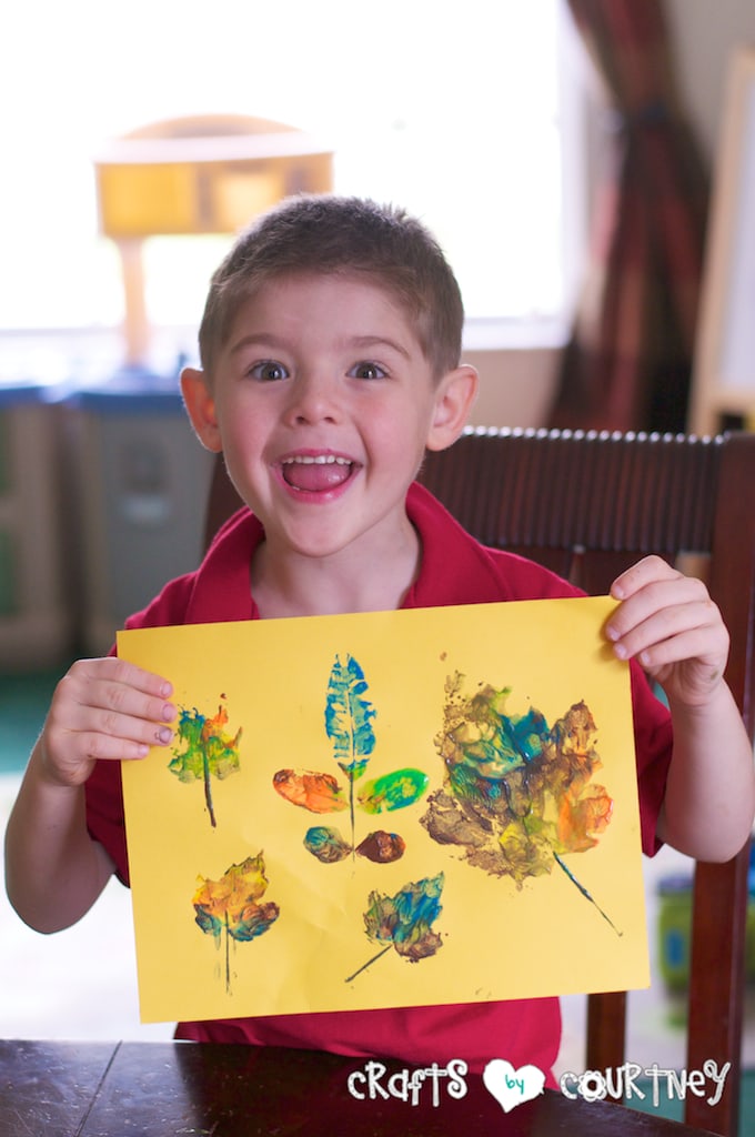 Create a Fun Fall Leaf Stamping Art