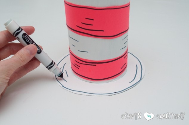Make a Cat in the Hat Inspired Hat for Dr. Seuss' Birthday
