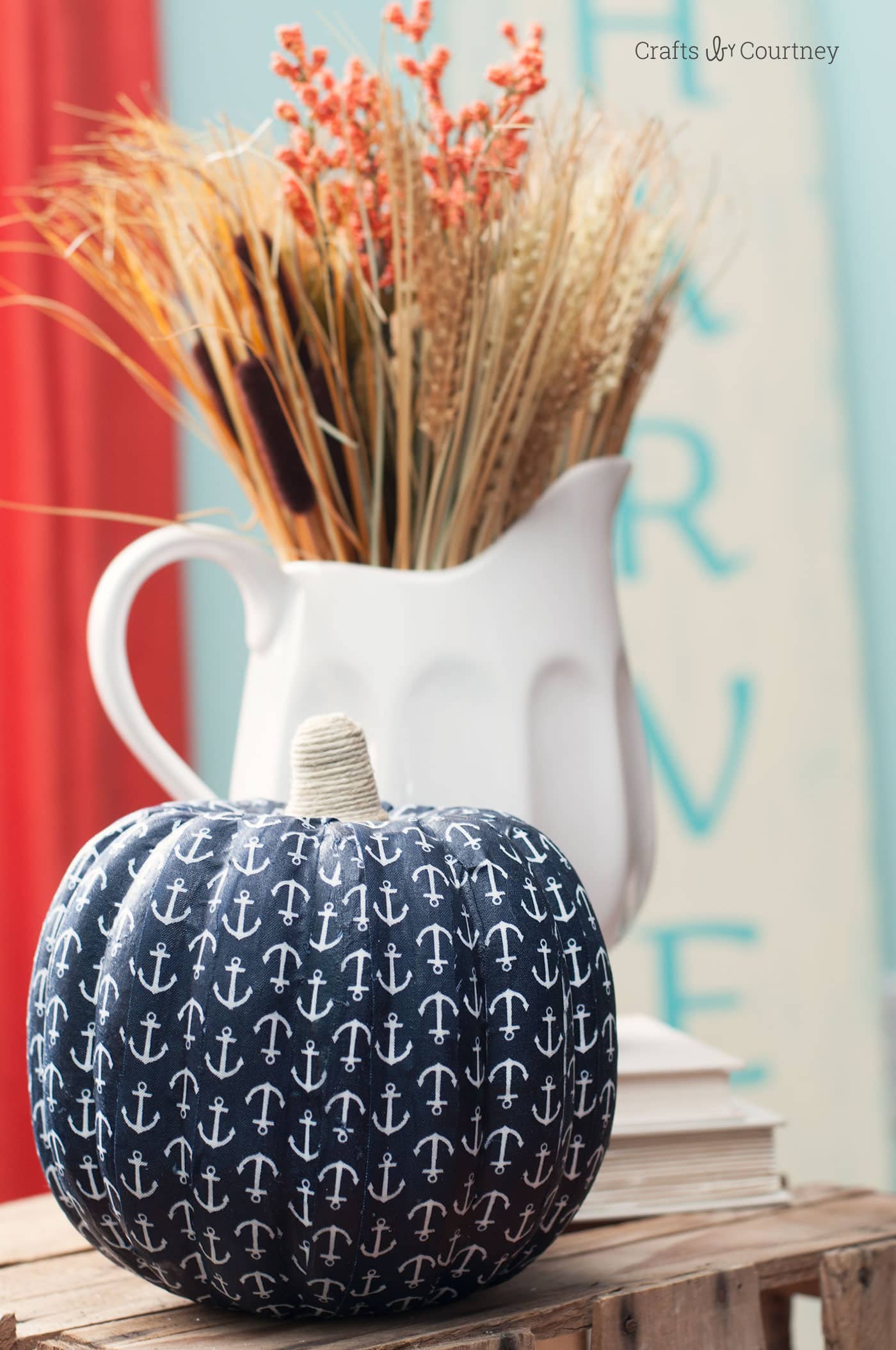 DIY Nautical Pumpkin Craft
