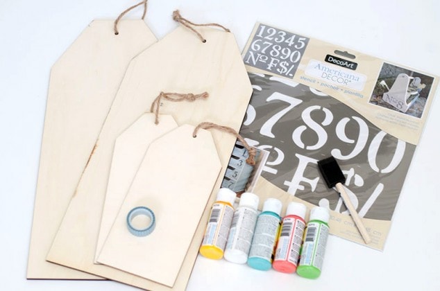 DIY Large Wooden Buoy Tag Beach Decor