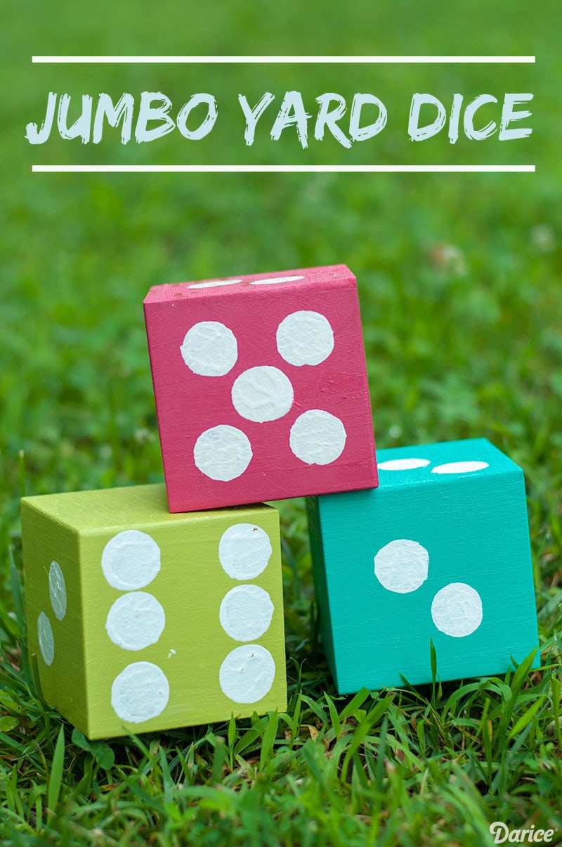 JUMBO HOMEMADE YARD DICE