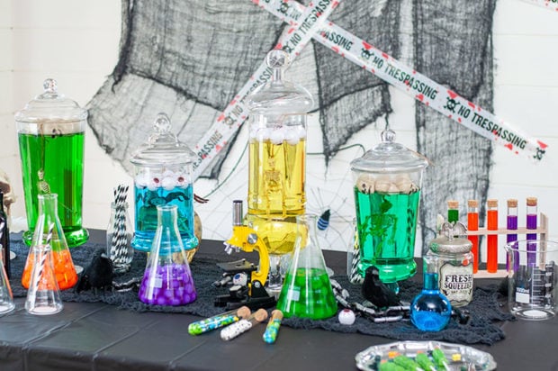 Halloween Mad Scientist Party with Goblies