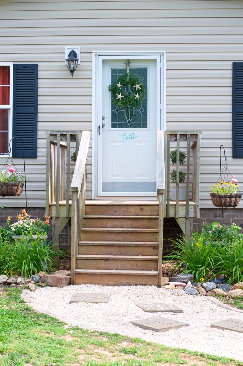 Two Hour Front Door Makeover with DecoArt's Curb Appeal Paint