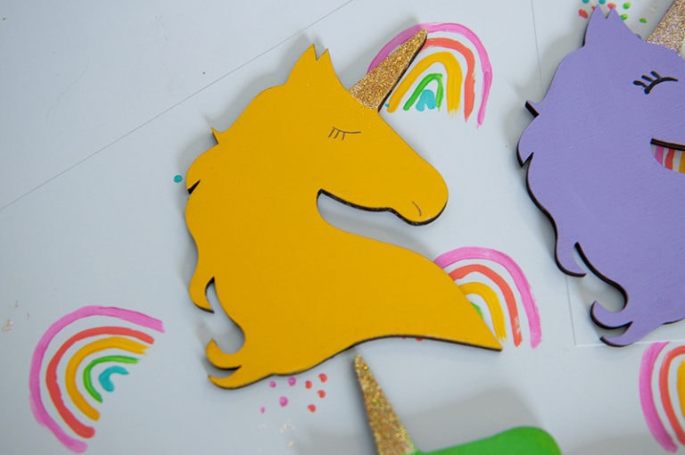 DIY Rainbow Unicorn Craft