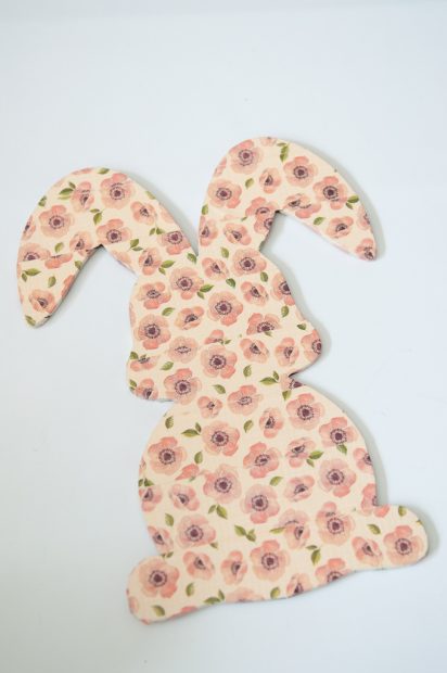 Floral Easter Bunny on Stand with Duck Tape®