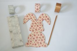 Floral Easter Bunny on Stand with Duck Tape®