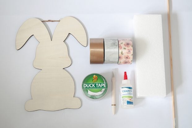 Floral Easter Bunny on Stand with Duck Tape®