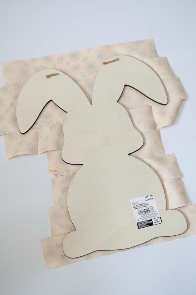 Floral Easter Bunny on Stand with Duck Tape®